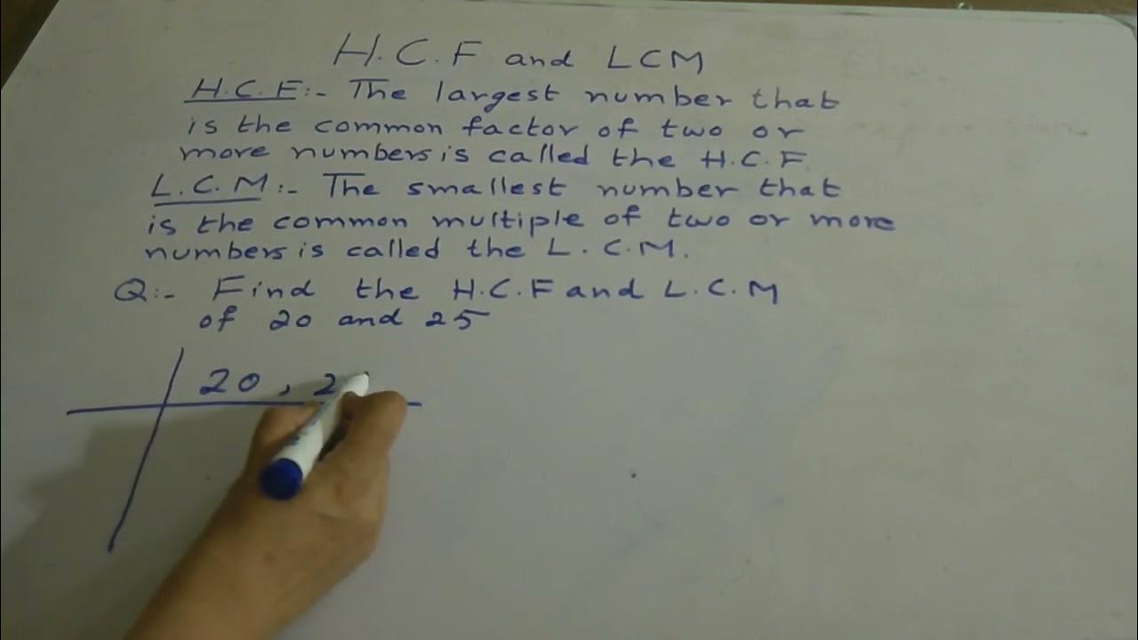 HCF and LCM (Explanation + Example) - Farah Irfan - YouTube