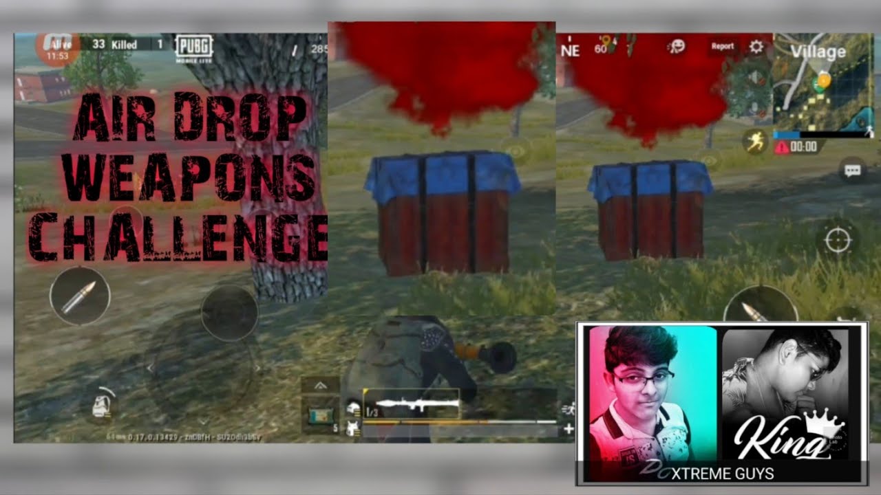 PUBG LITE AIR DROP WEAPONS CHALLANGE #1 - YouTube