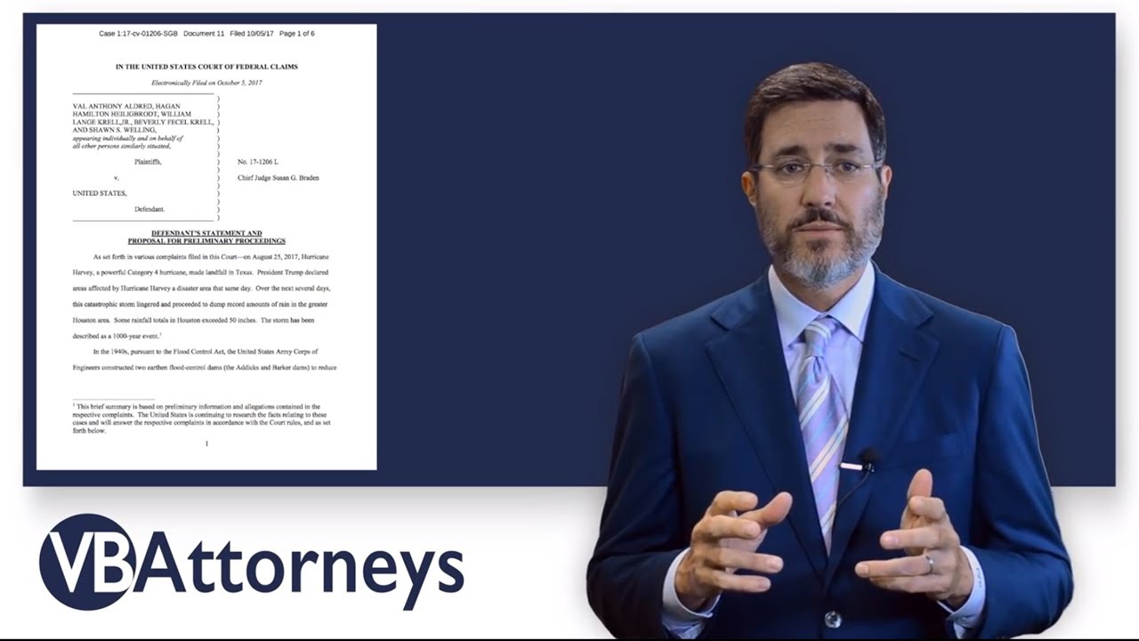 First Government Court Filing in Addicks Barker Cases - YouTube