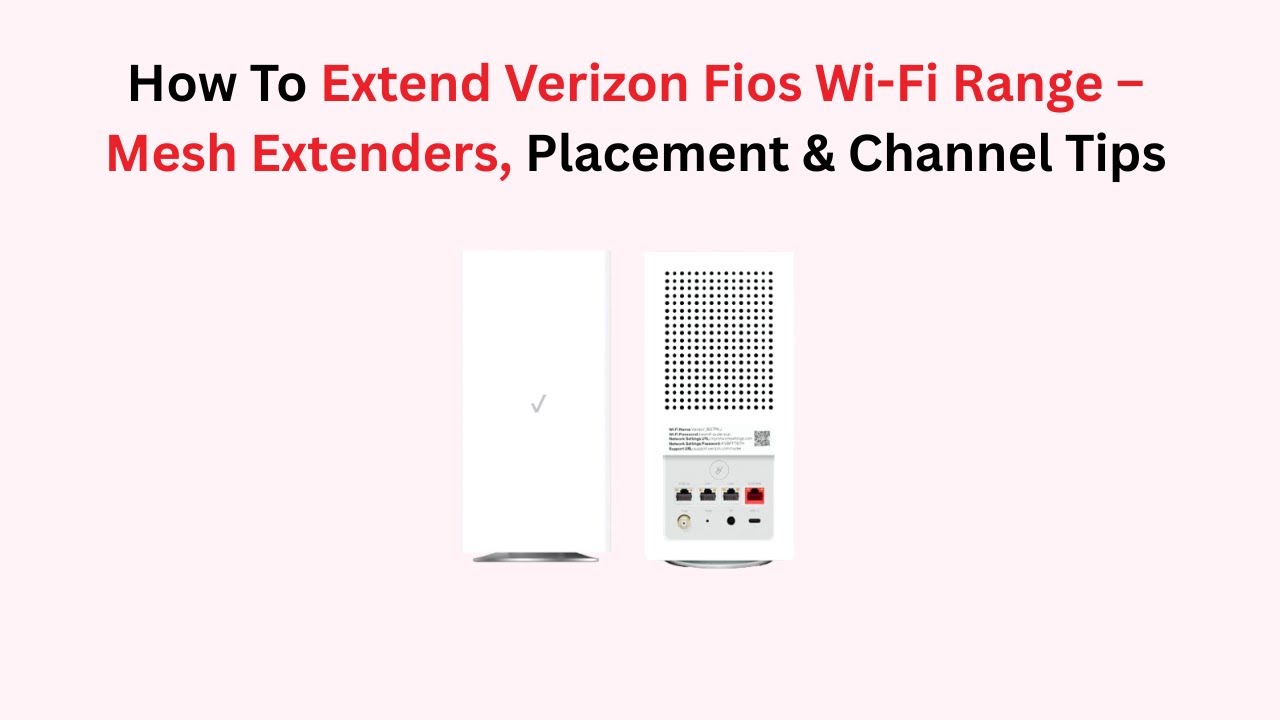 Verizon Fios Mesh Wifi