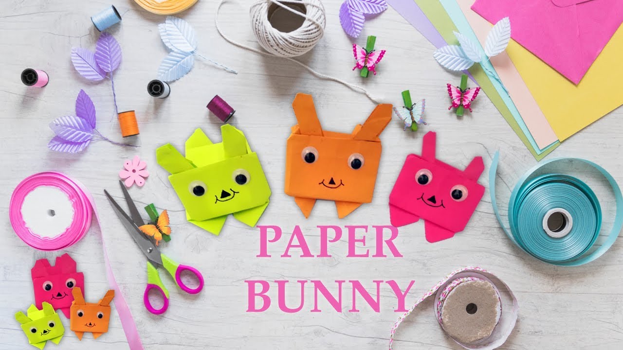 How to Make a Paper Bunny | Easy Paper Crafts for Kids | Craftsbox ...