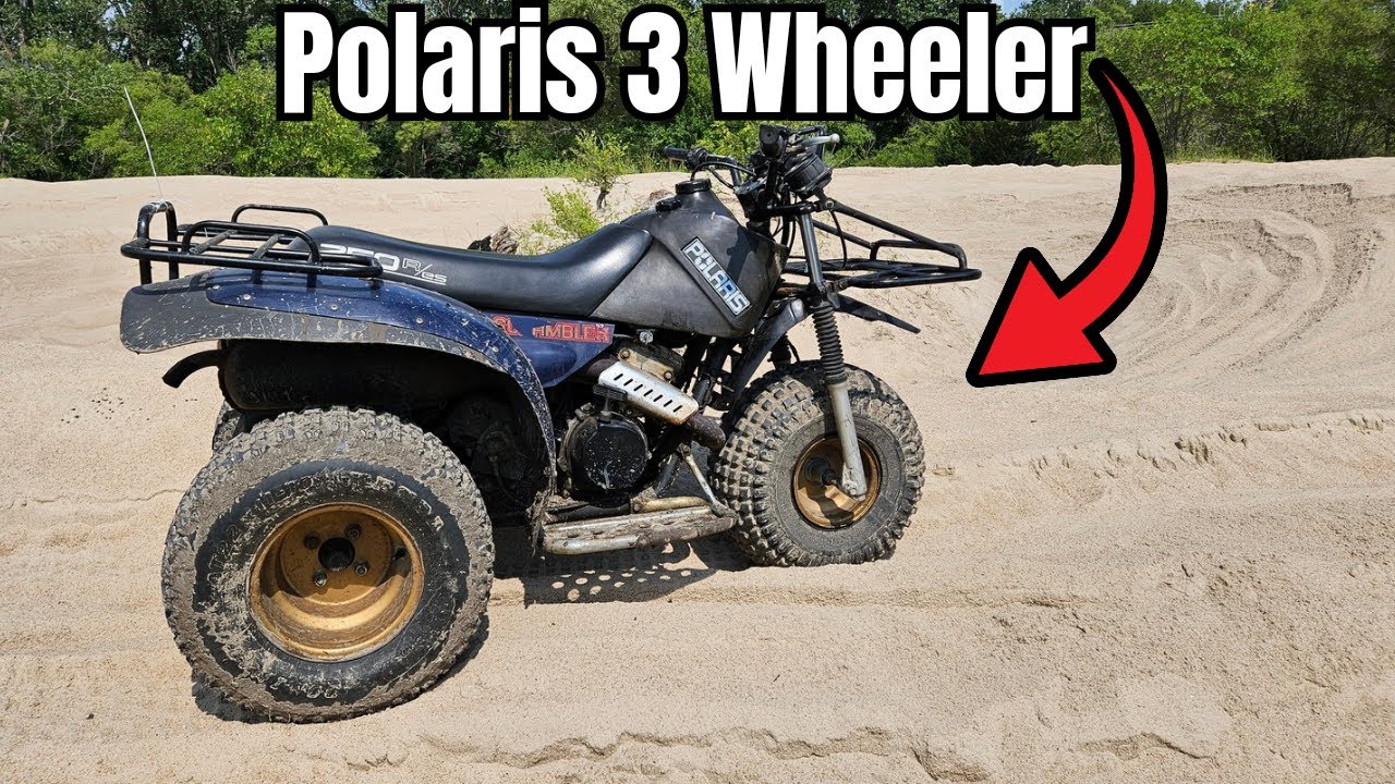 Riding My Rare 1985 Polaris Scrambler 3 Wheeler - YouTube