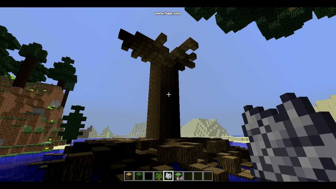 Minecraft Must Have Mod : Huge Trees - YouTube