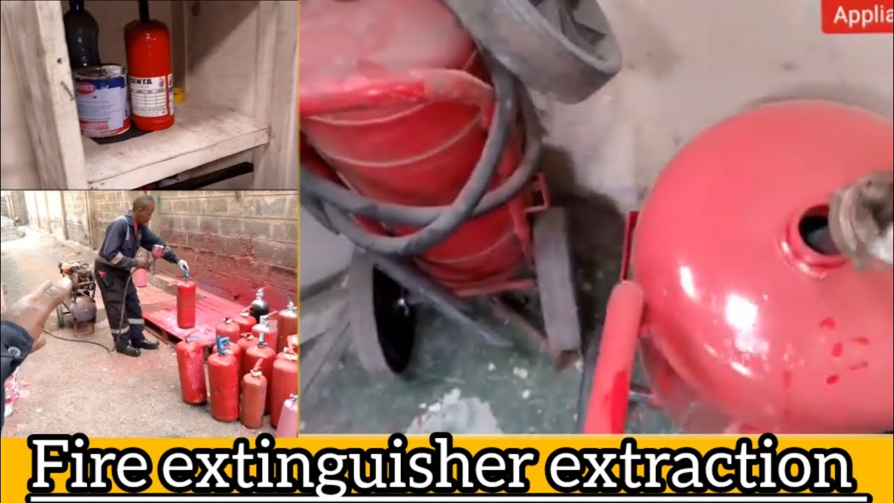 FIRE TECHNICIAN how to extract re- used fire extinguishers#extraction # ...