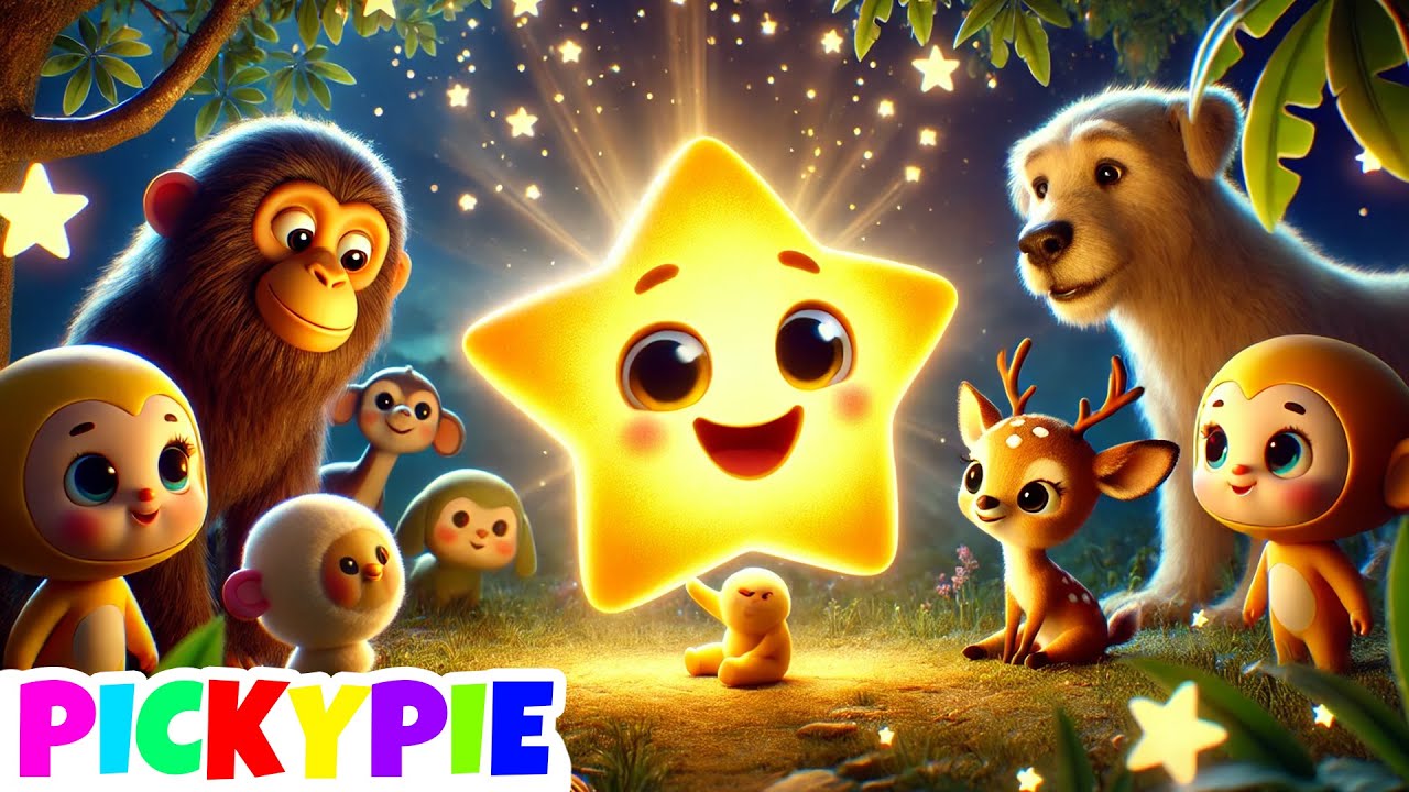 Twinkle Twinkle Little Star With Animals | PickyPie - YouTube