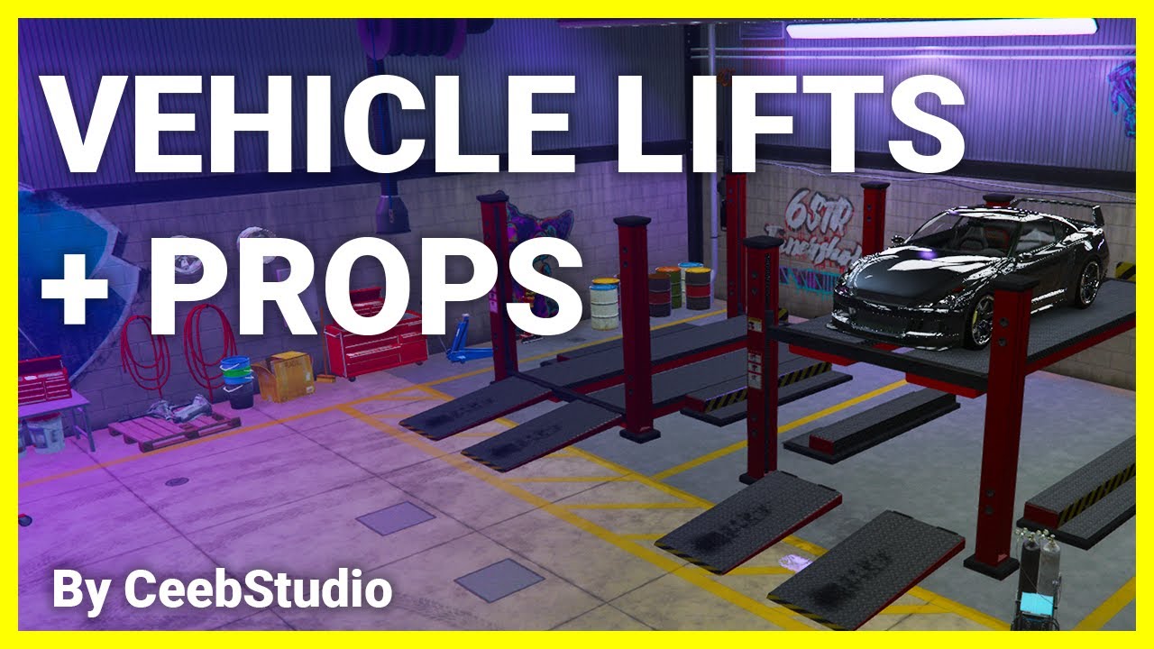VEHICLE LIFTS + PROPS - FIVEM - YouTube