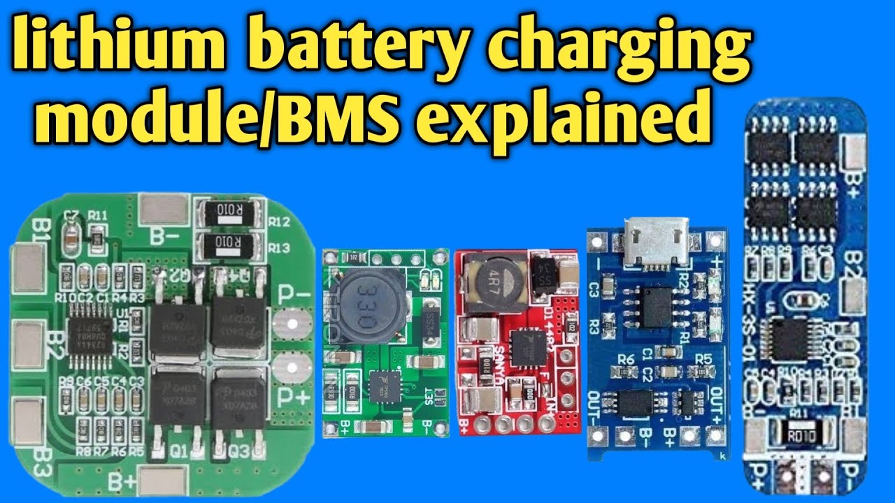 All type of lithium battery charging module explained | tp4056 | tp5000 ...