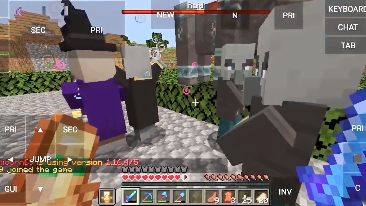 Raid in Hard Difficulty in Server | Pojavlauncher - YouTube