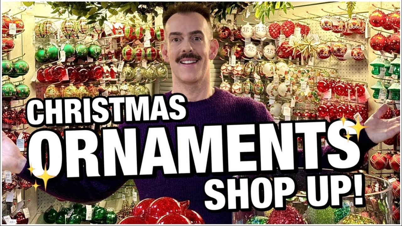 Let's go shopping for Christmas tree ornaments + my festive message for ...