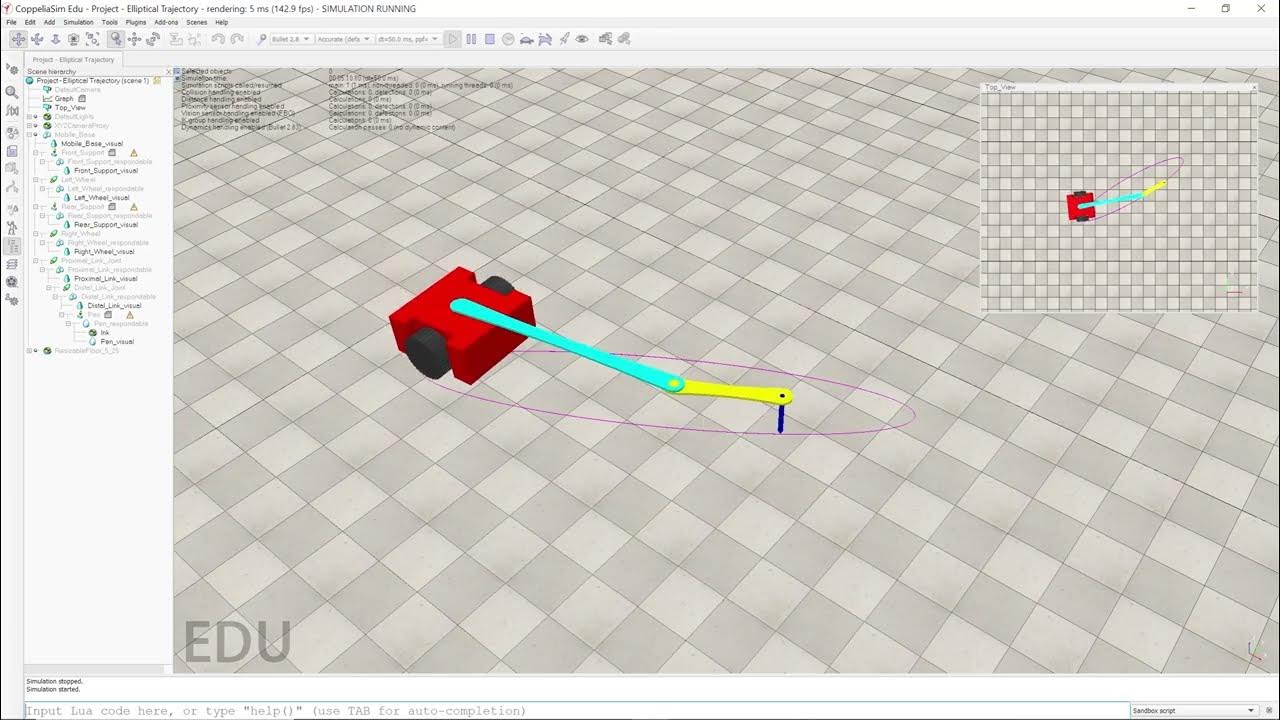 Mobile Manipulator Robot | Redundancy Resolution - MAPM | Elliptical Trajectory | CoppeliaSim ...