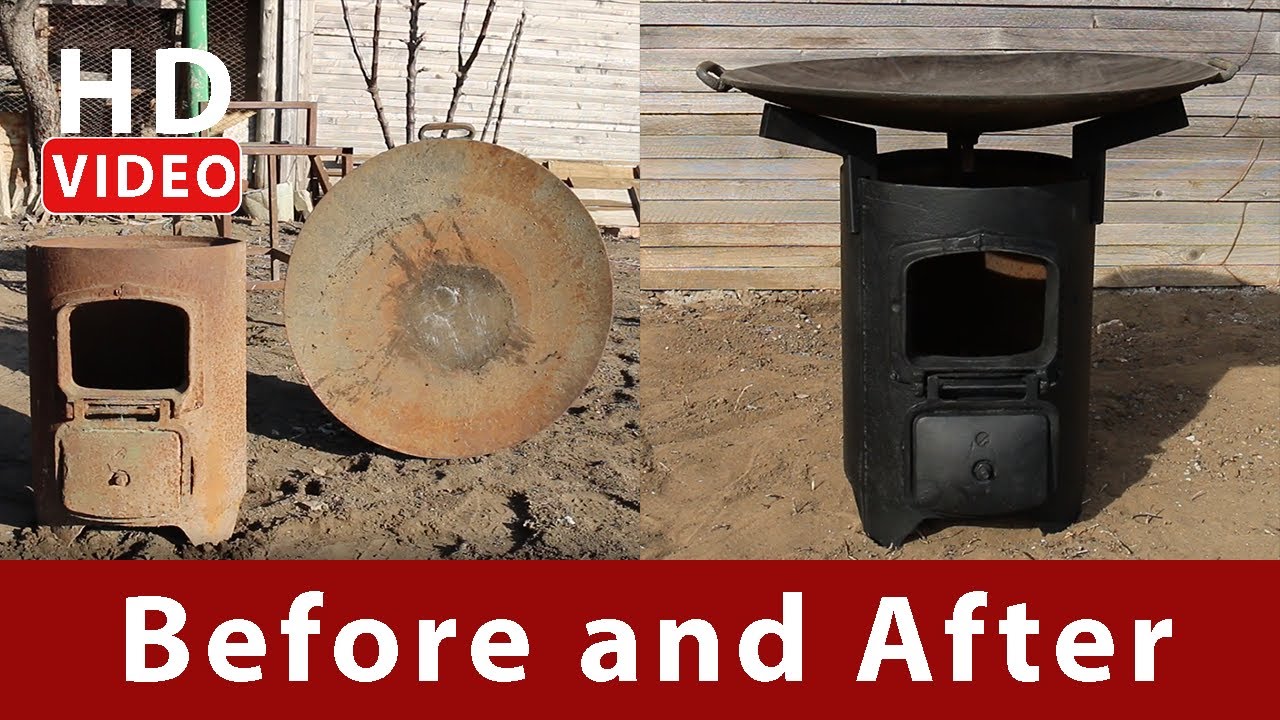 Restoration of a rusty old Boiler BBQs Grill USSR Price 50 rubles. DIY ...