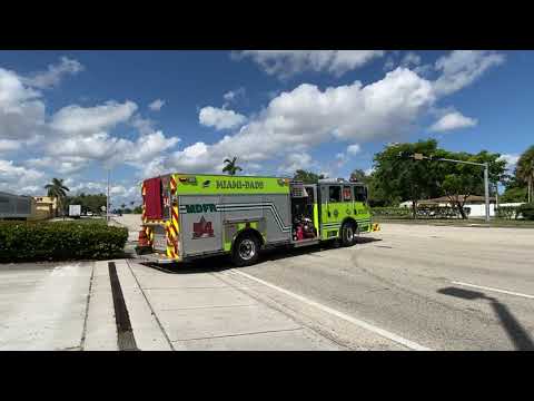 Miami Dade Fire Rescue - Engine 54 Responding - YouTube
