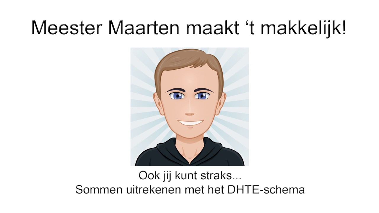 Hoe reken je een som uit met een DHTE schema? - YouTube