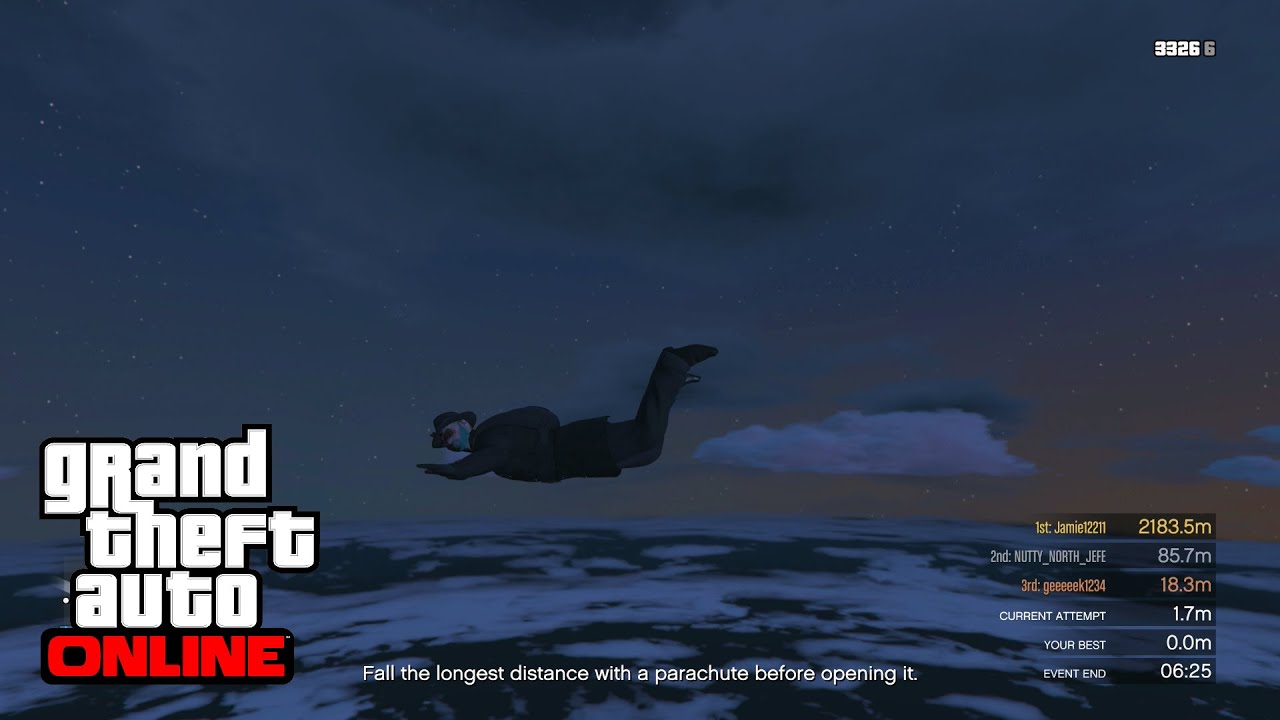 GTA 5 Online: The Longest Freefall Challenge - Freemode Events Update ...