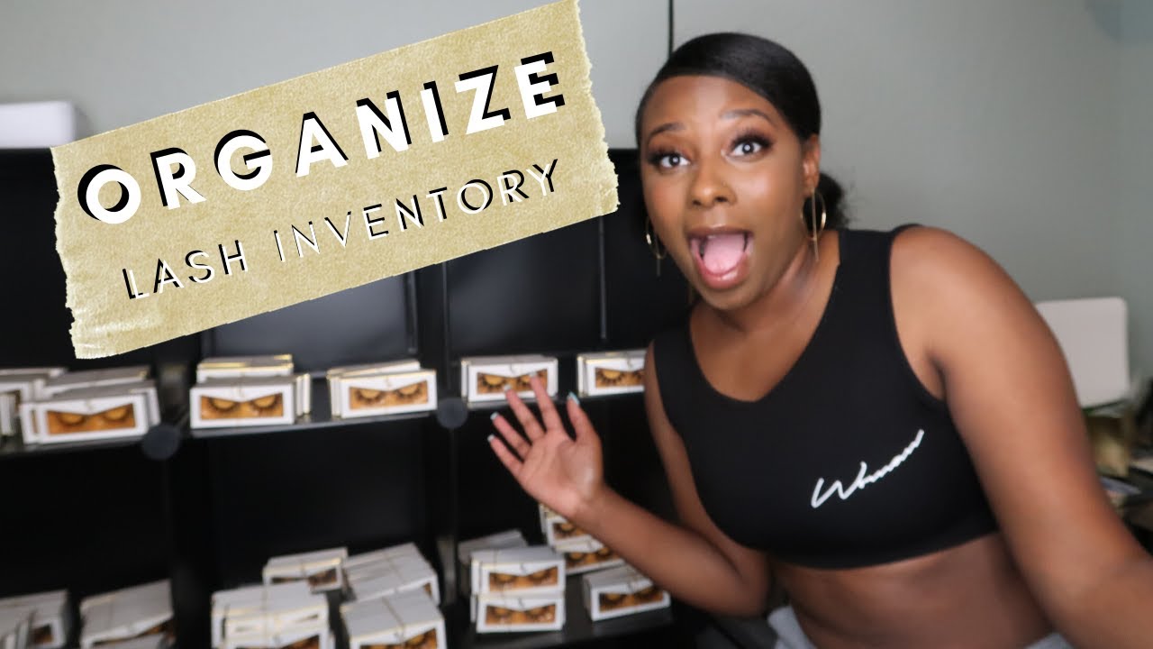 How I ORGANIZE my LASH inventory! | EASY ways to stay ORGANIZED - YouTube