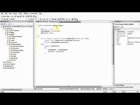 Storing retrieving a picture to from SQL Server DB part1 YouTube - YouTube