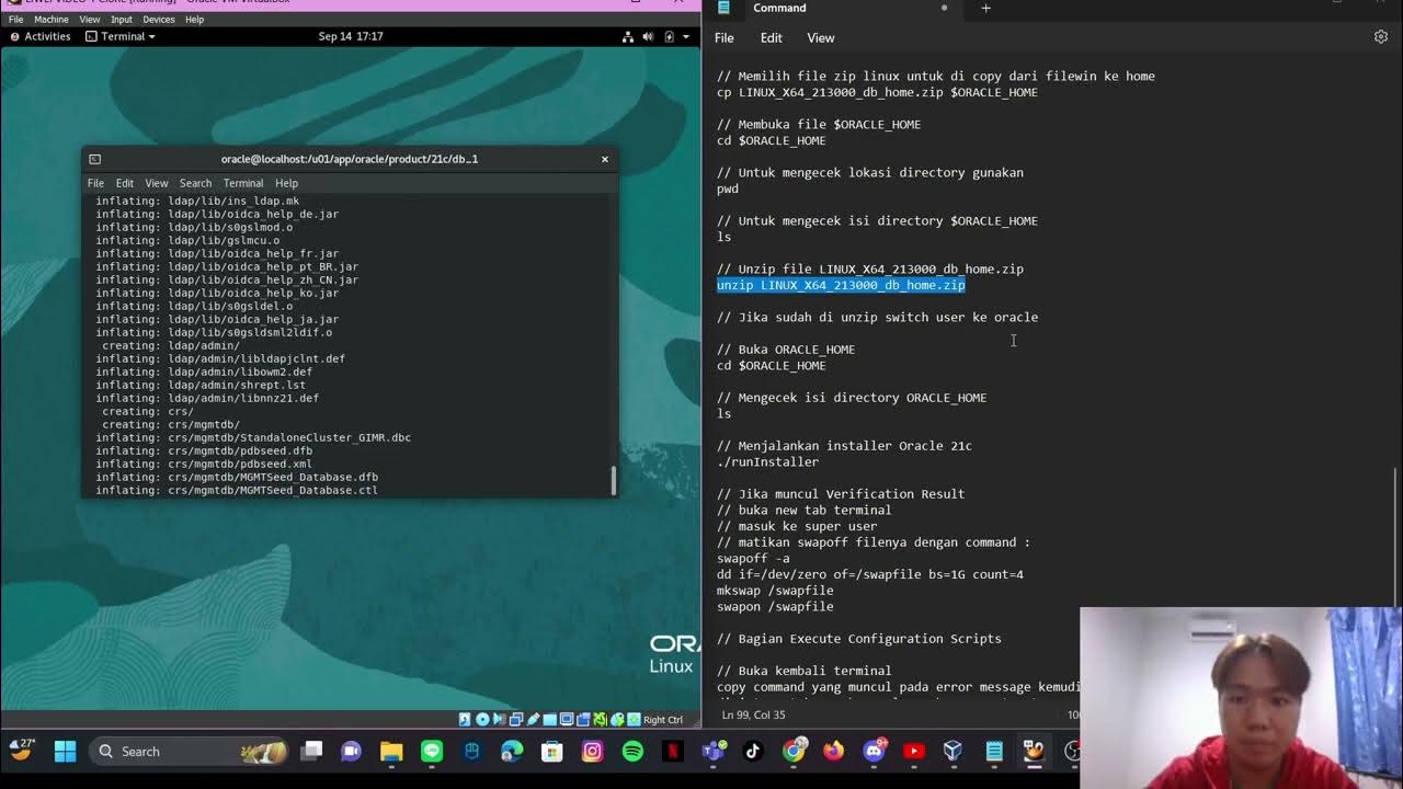 Tutorial Installation Oracle Database 21c - Oracle Linux on VirtualBox - YouTube