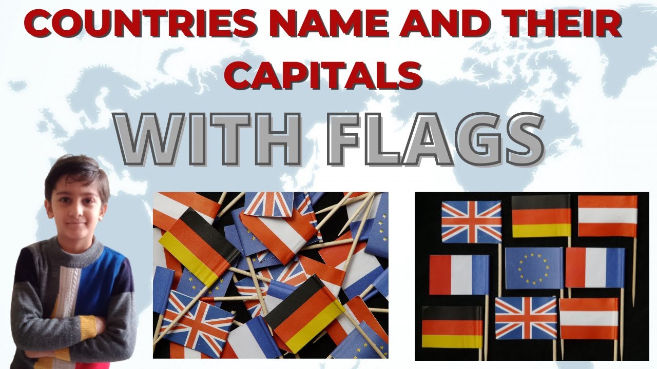 Countries And their Capitals With Flags Tricks | Important Countries ...