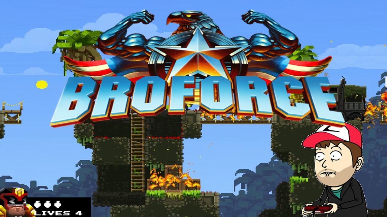 BROFORCE: Unlocking Bros, exBROsions, and Giant Tank Boss Fight! - YouTube