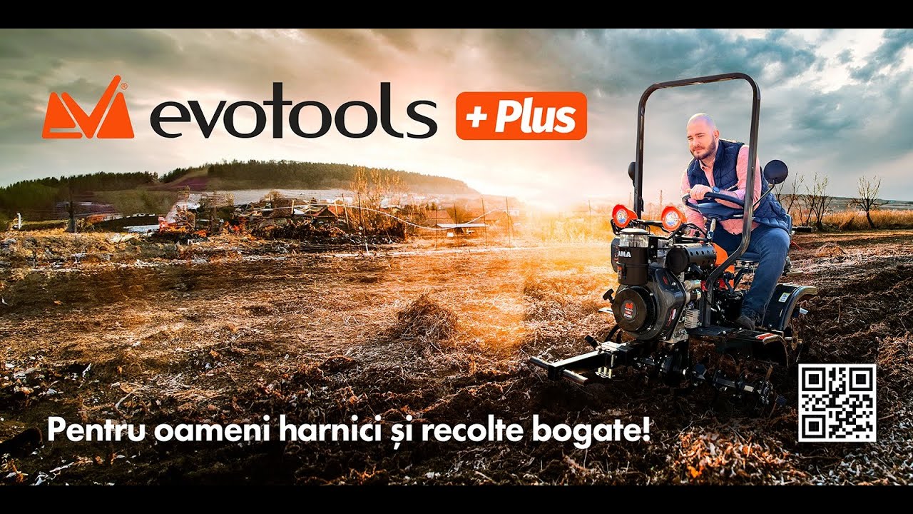 HGT 681943 Minitractor Ride-On 4x4 R1200 PLUS Motor Diesel KAMA Pornire ...