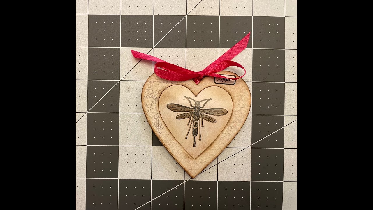 Tutorial: Folded Framed Heart Journaling Mini Book - Junk Journaling ...