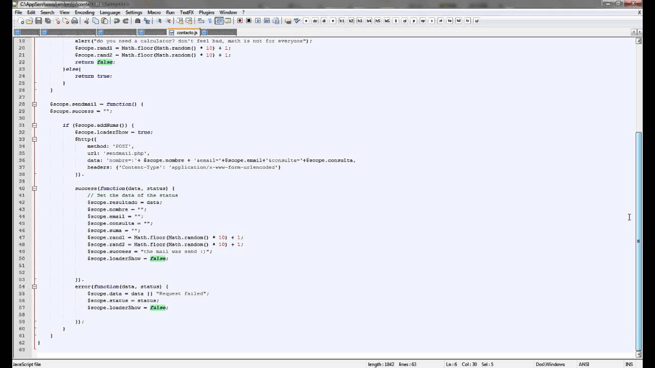 Loader de un formulario con Google AngularJS - YouTube