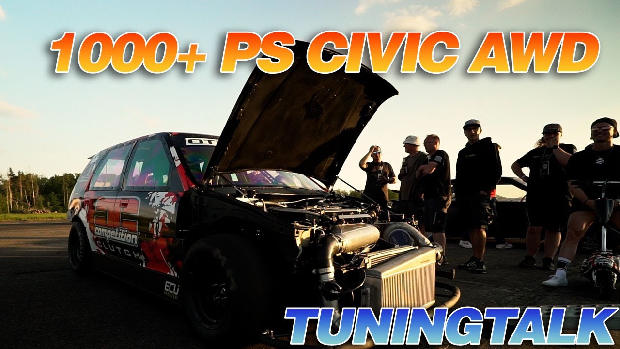 AWD Civic 1000+ PS 9,0 sec Honda Shuttle K20 Turbo Tuningtalk Interview ...