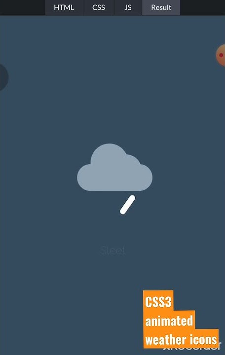 Weather icons Animation Using Html and CSS3 #shorts #youtubeshortsfeature #way2techknowledge # ...