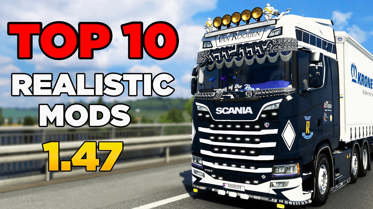 TOP 10 Mods for ETS2 1.47 - YouTube