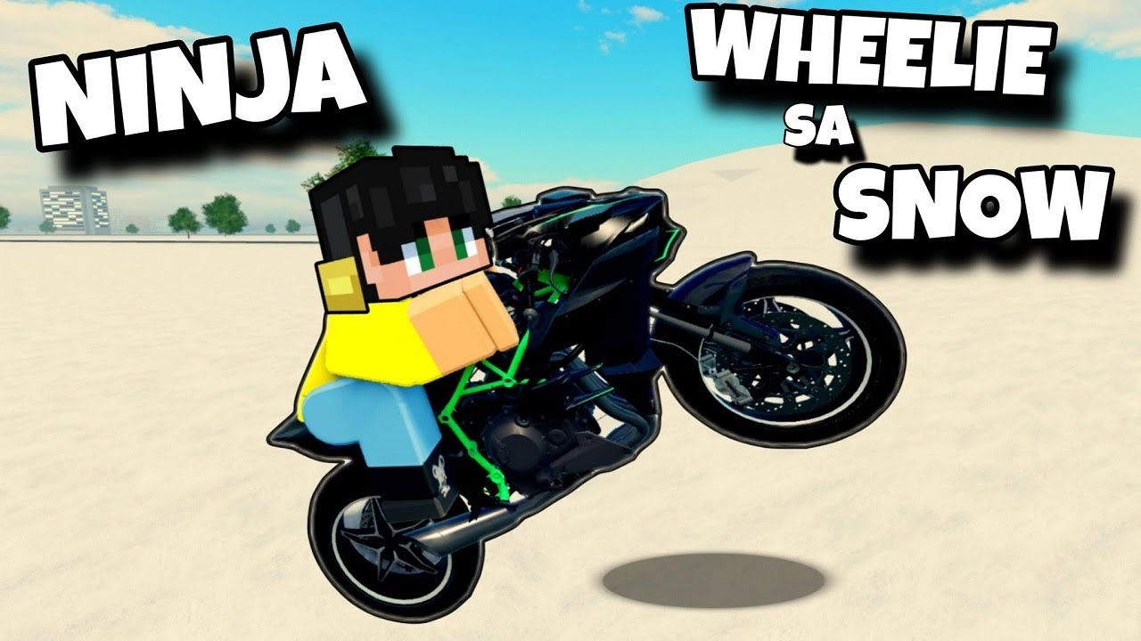 BIG BIKE H2R Ninja PINA WHEELIE sa SNOW ng MATAGAL sa ROBLOX - YouTube