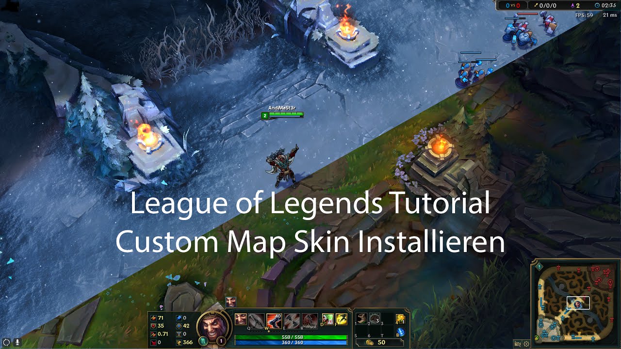 League of Legends Tutorial : Custom Map Skin Installieren - YouTube