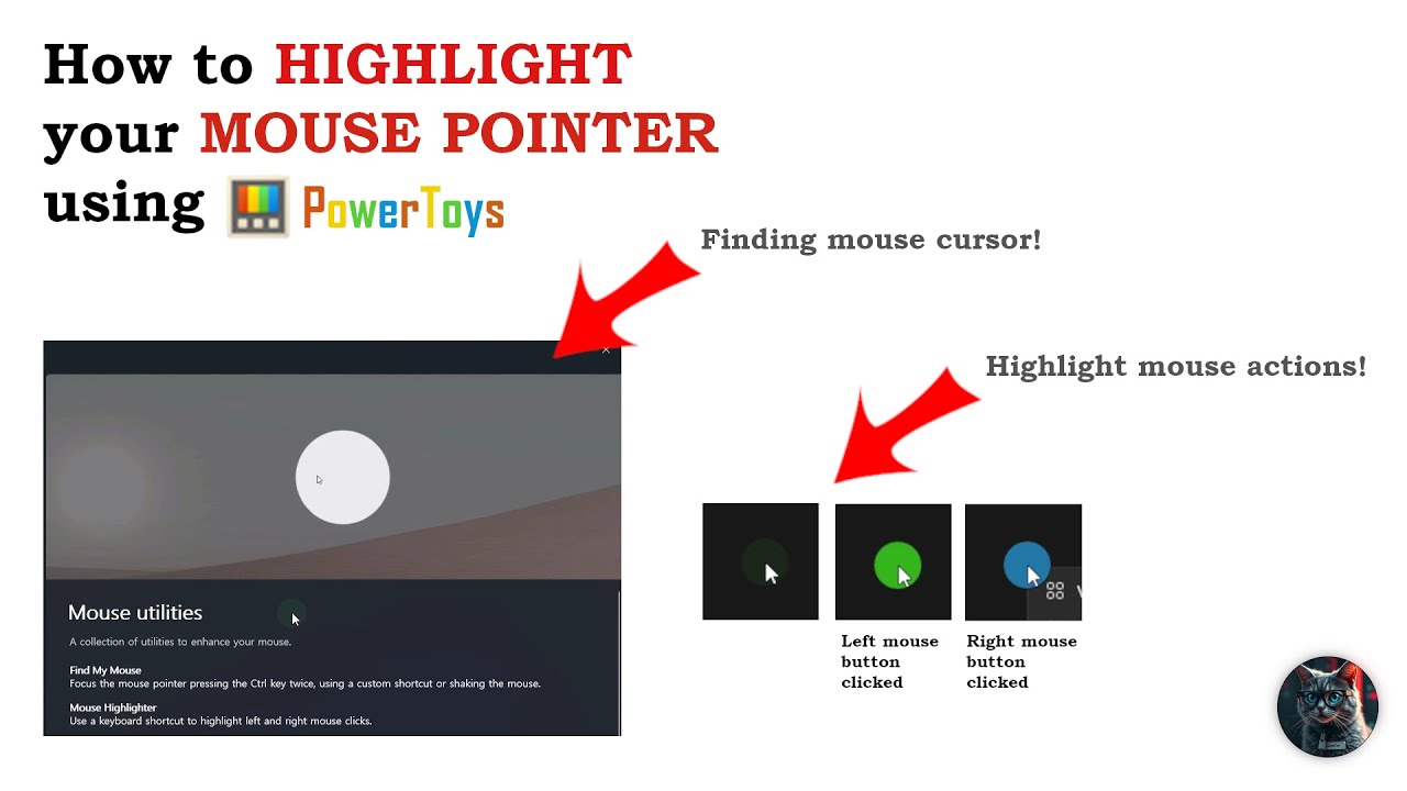 HIGHLIGHT your MOUSE POINTER using PowerToys of Microsoft | Windows 11 ...