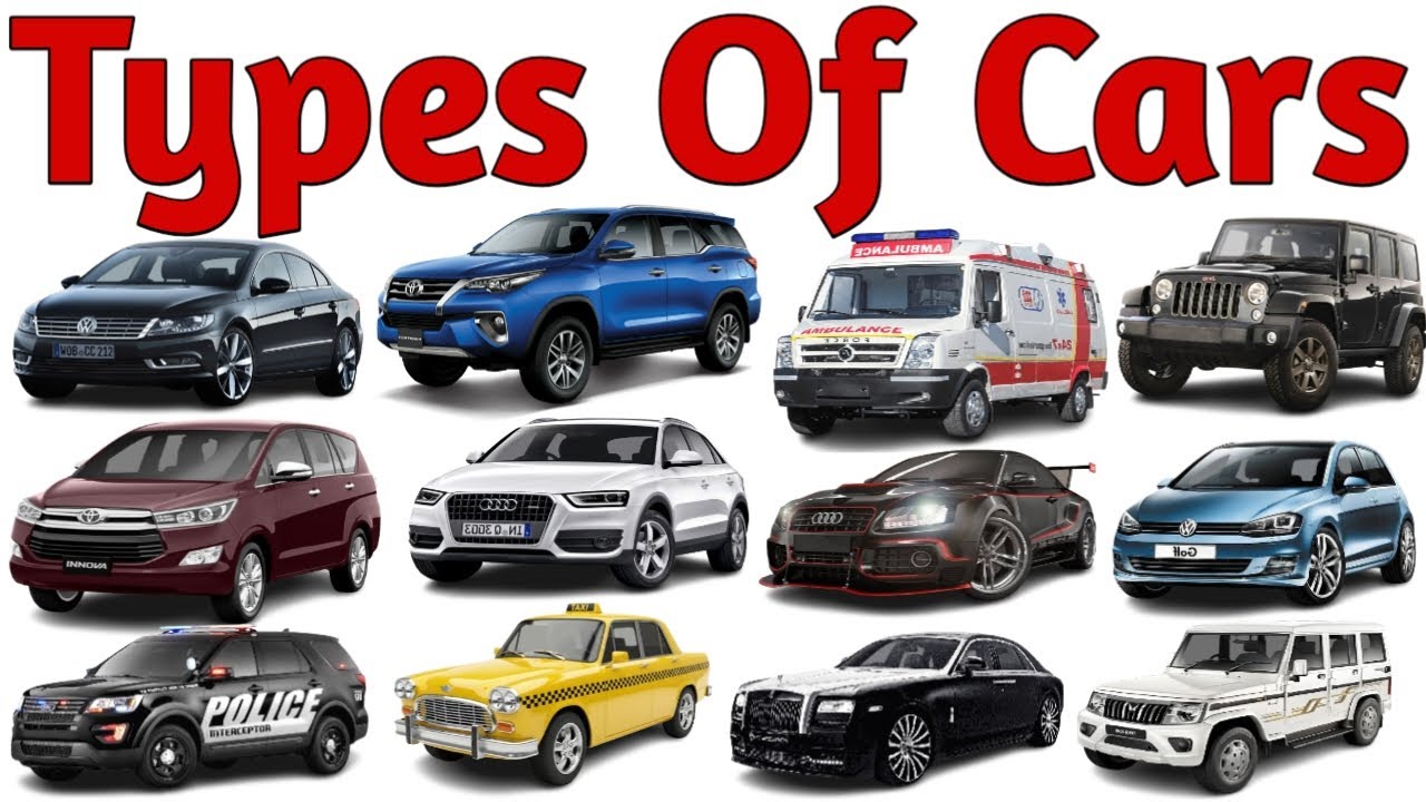 Car Names🚗🚕🚐🚔 | Types of Cars with Pictures | Vehicles Name for Kids ...