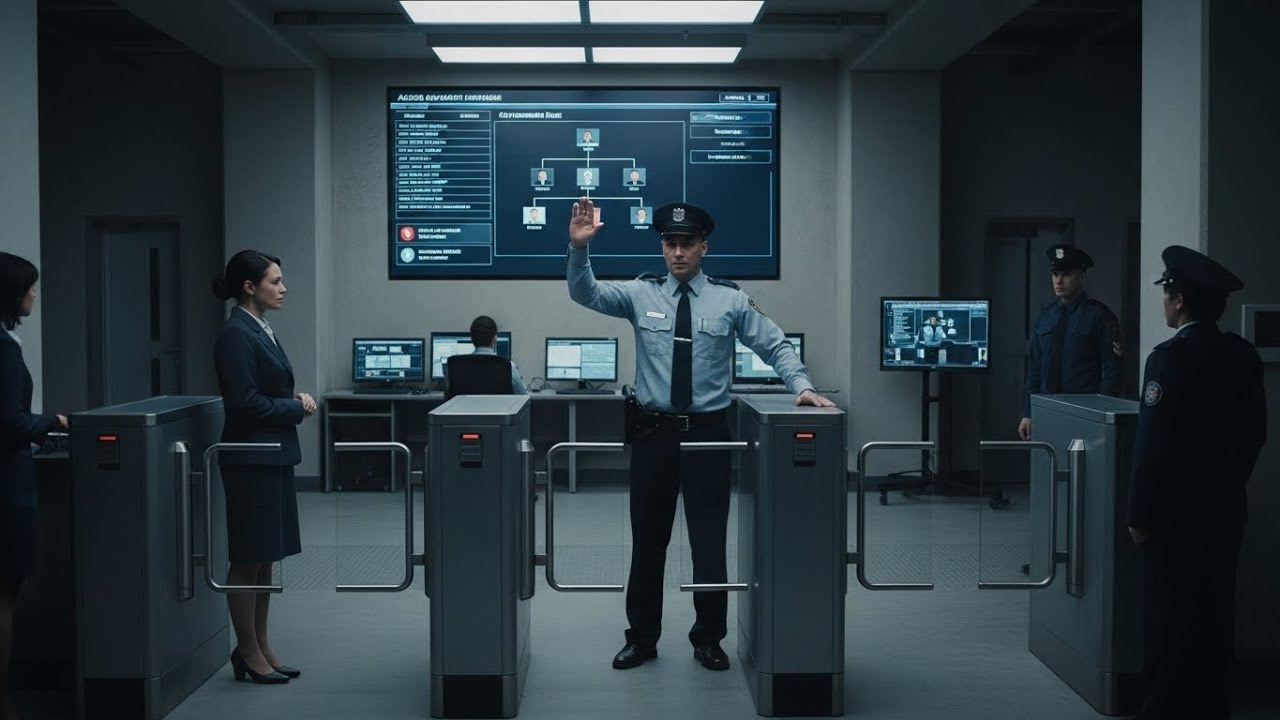 Security guard acted in control — until the main screen proved he never ...