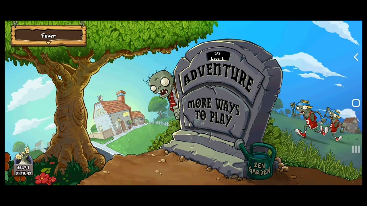 PLANTS VS ZOMBIES "Adventure Day 2" - YouTube