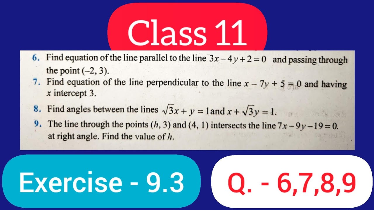 Class 11 ex 9.3 Q6 to Q9 | Vivek sir | JMD Classes - YouTube