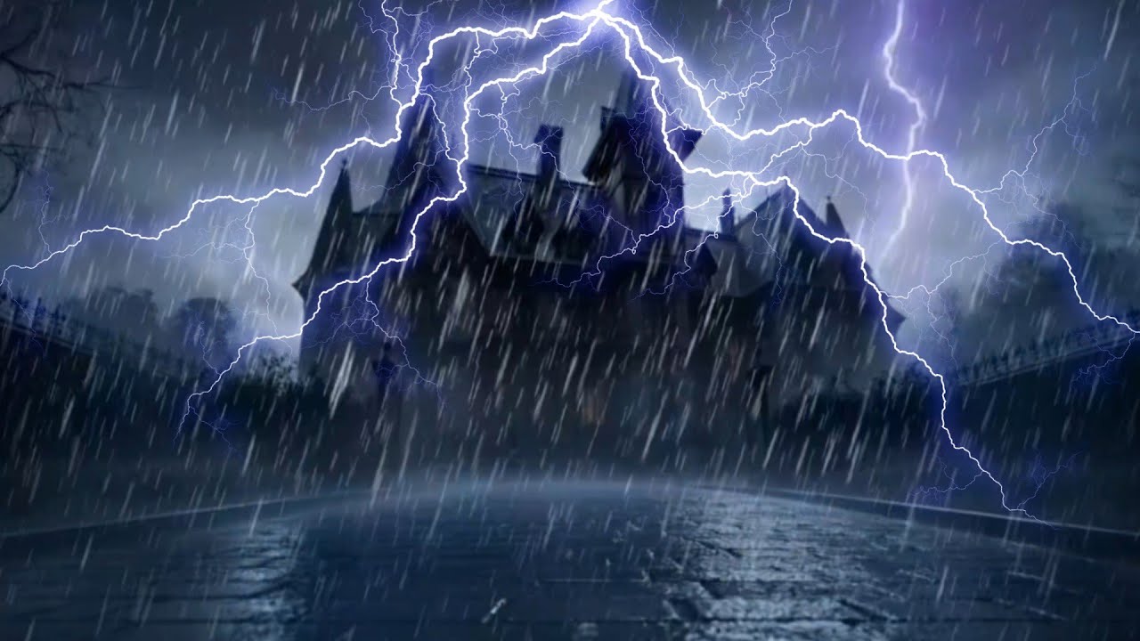 Thunderstorm Sounds with Heavy Rain, Intense Lightning Strikes, and ...