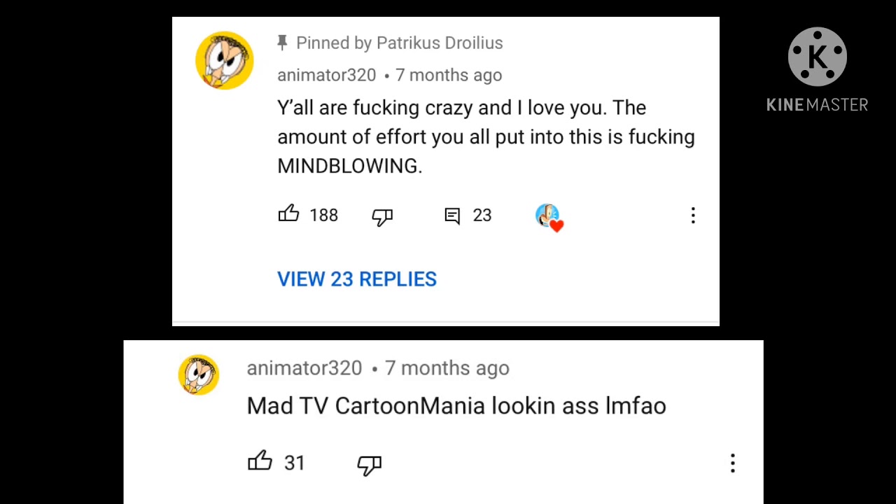 Animator320 swears on videos during Coppa - YouTube