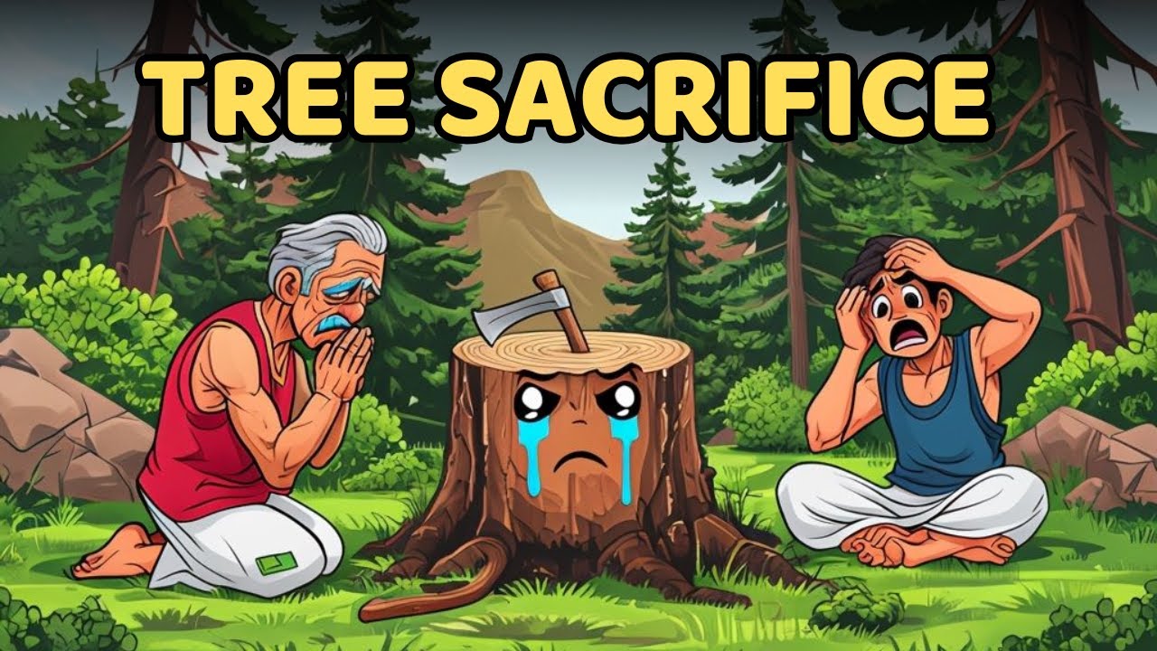 Tree Sacrifice | Fairy Tales | Moral Story for Kids | Moral Story in ...