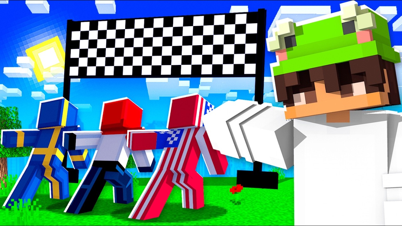 150 Countries Compete In The Minecraft Olympics - YouTube