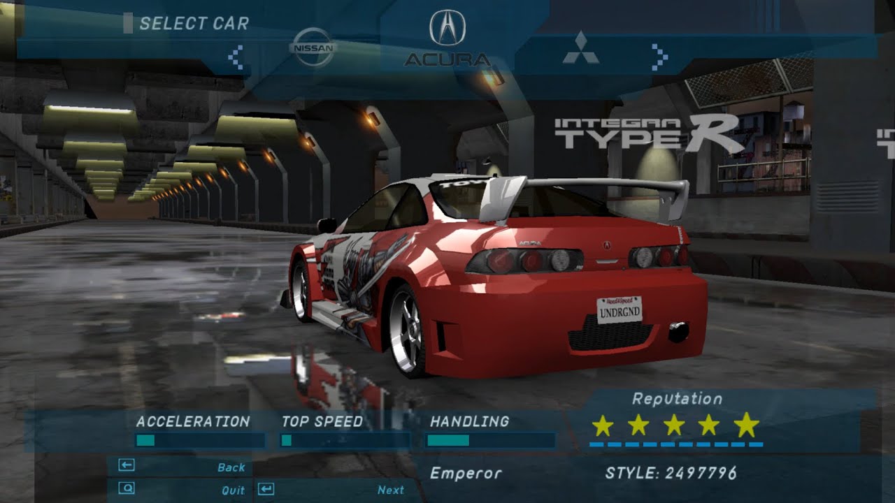 NFS Underground Definitive Edition. Bonus Car. Acura Integra "Vortex ...