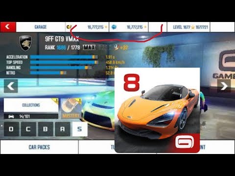 How to hack asphalt 8 + mod APK+ 2018