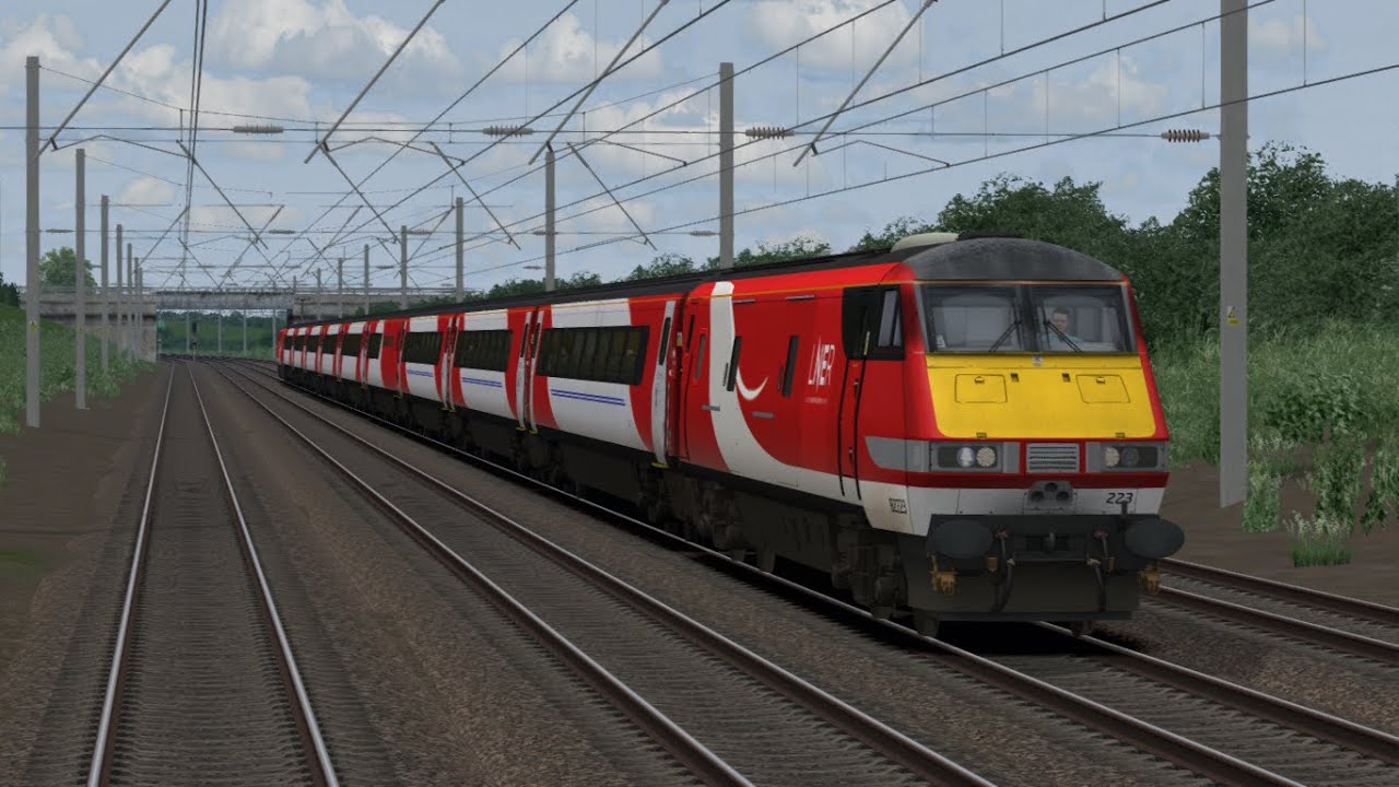 Train Simulator | AP Class 91 (EP) | 1B85 13:54 Newark North Gate ...