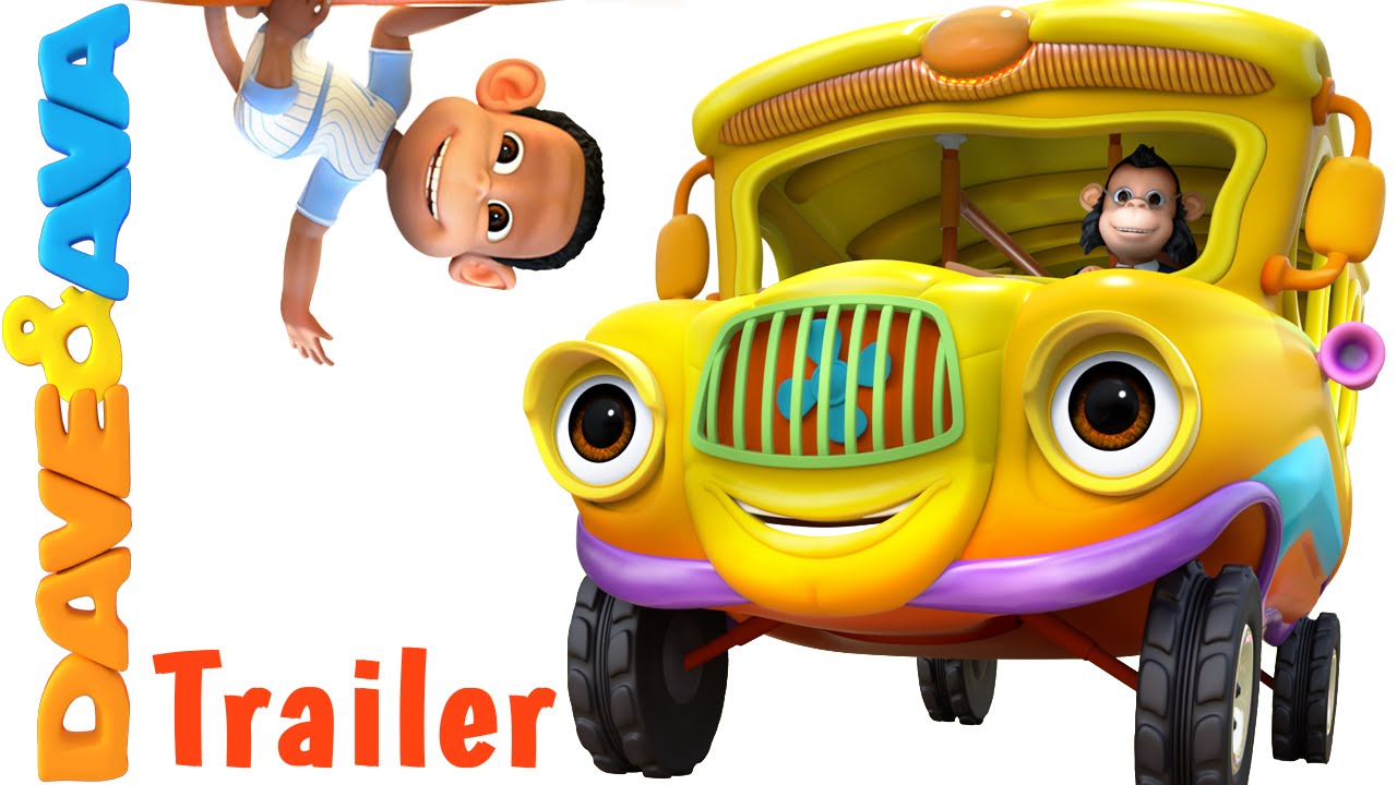 Wheels on the Bus - Trailer | Nursery Rhymes and Baby Songs from Dave ...
