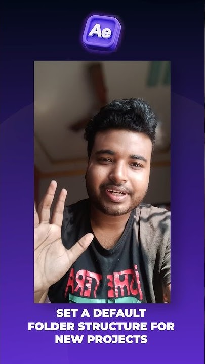 Set default folder structure for new projects in #aftereffects - YouTube