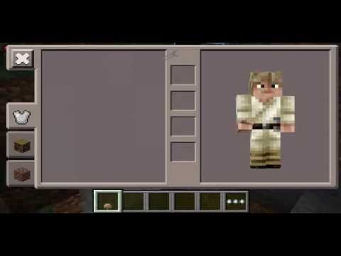 Minecraft PE - Luke Skywalker Costume Skin - YouTube