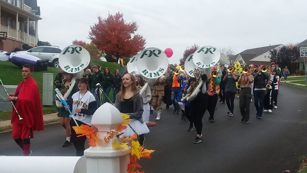 Pine Richland Band 2019 Halloween Parade 10-26-2019 - YouTube