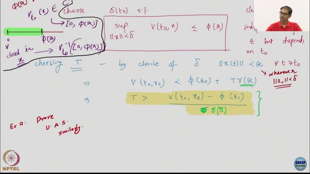 Week 5 : Lecture 23 : La Salle’s Invariance Principle: Part 1 - YouTube