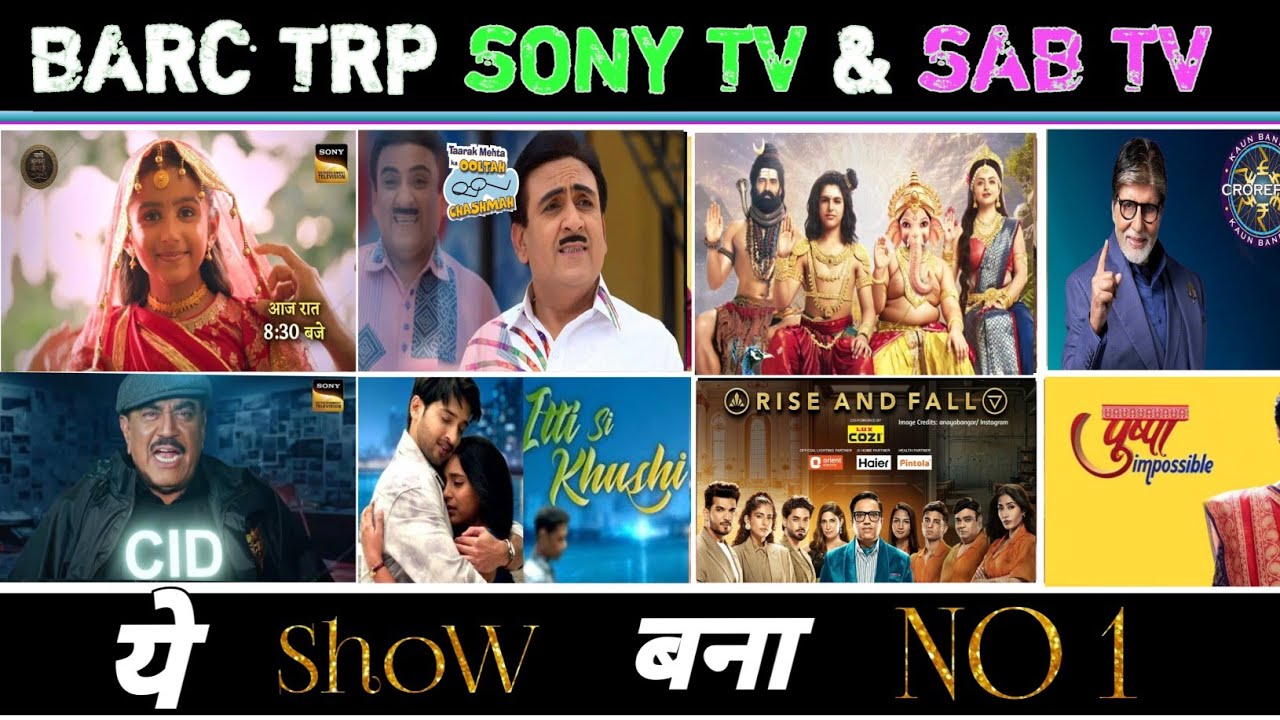 Barc Trp of Sony TV & Sony Sab TV of Week 42 (2025) : Indian Idol, Itti ...