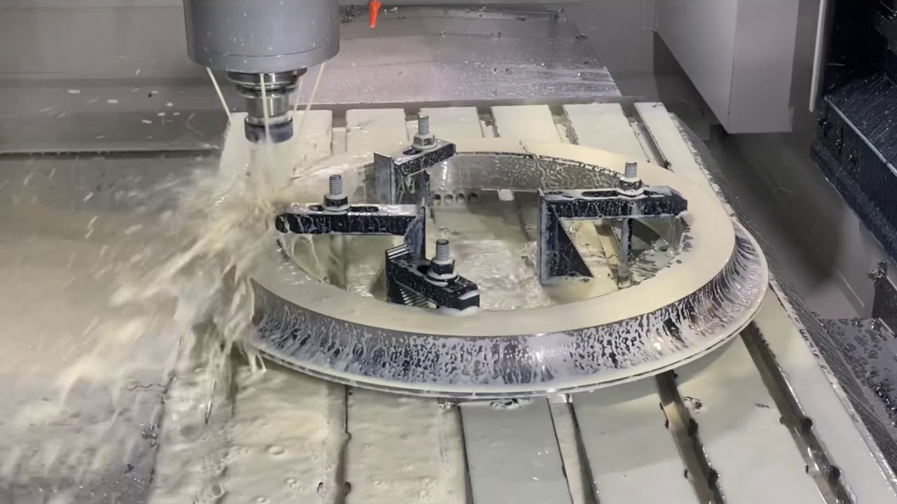 Sample Flange Machining - YouTube